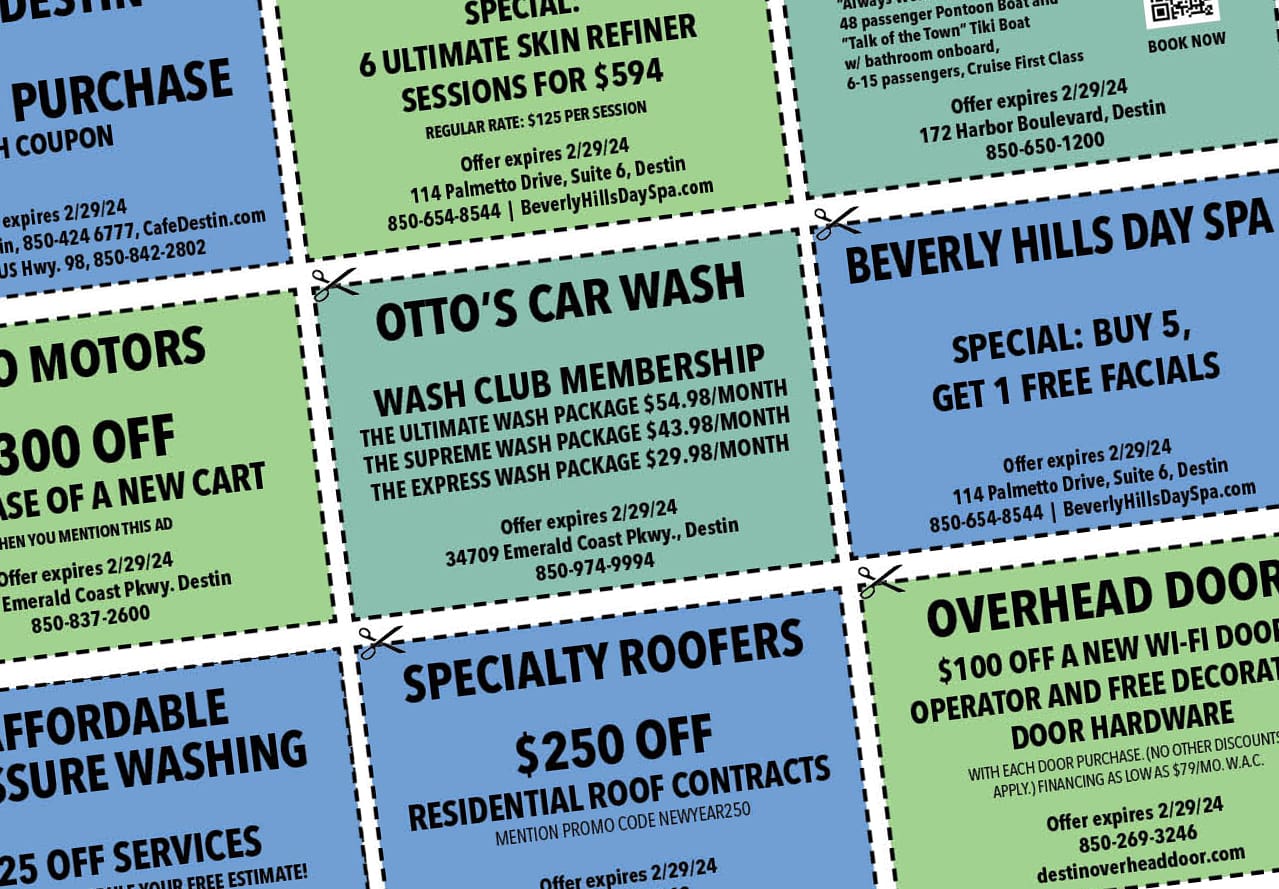 COUPONS February 2024 - Destin Life | News, Events and Community ...